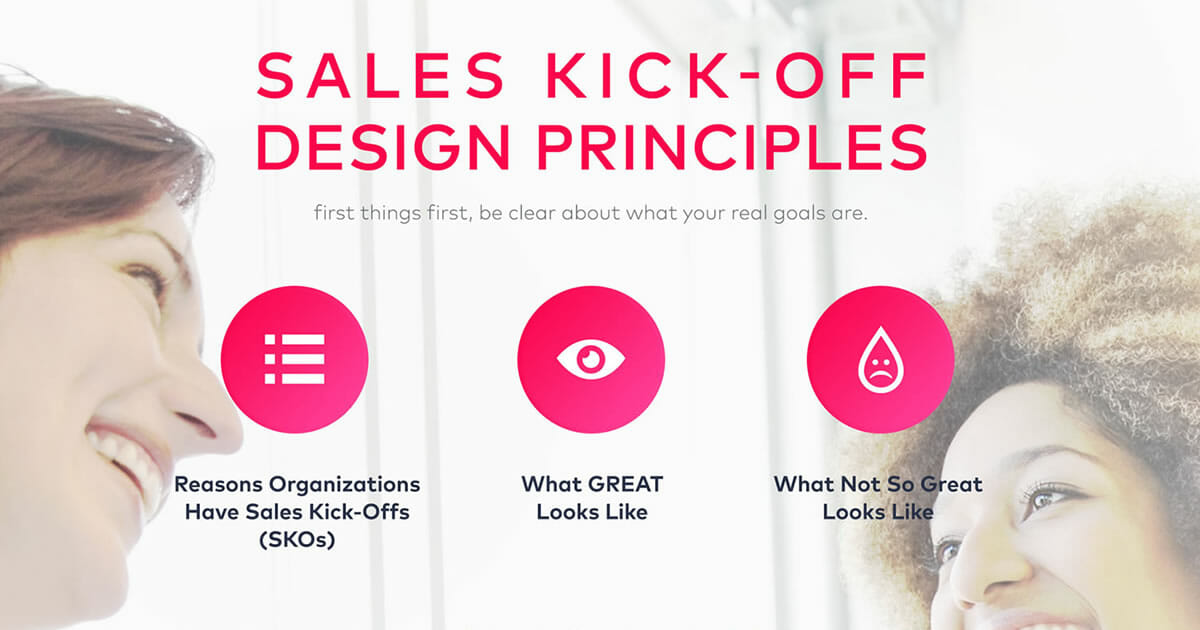 Sales kick-off design principles [infographic]